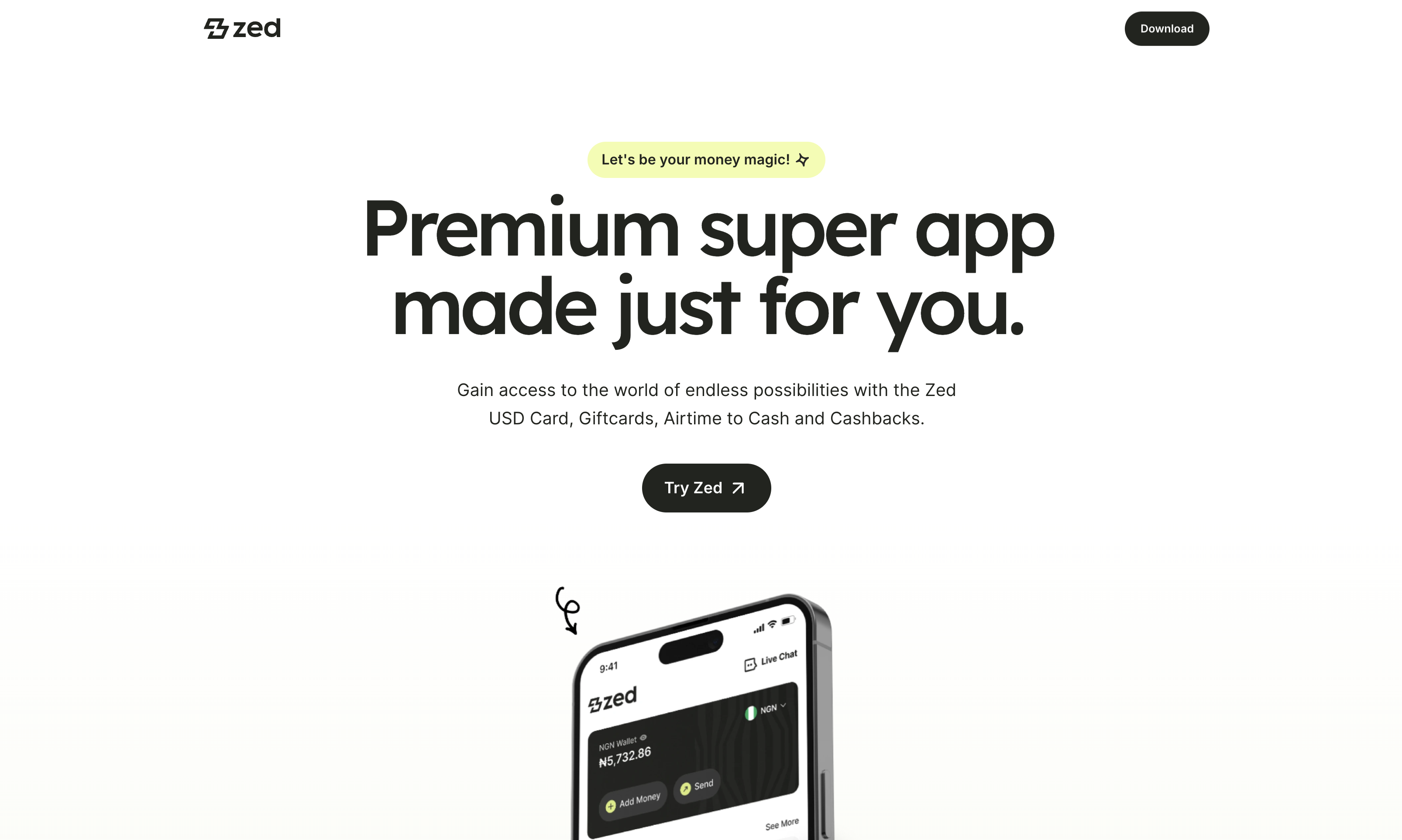 Zed - Virtual dollar card and airtime to cash app